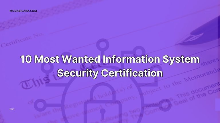 10 Most Wanted Recommendations for Information System Security ...